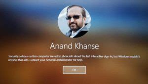 Security Policies Are Set To Show Info About The Last Interactive Sign In