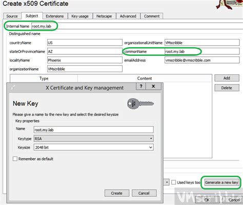 Vmware Vcsa Use Xca For Root And Intermediate Certificate Authority