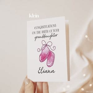 Felicitaciones Por El Nacimiento De Su Nieta Tarjeta Nueva Nieta Tarjeta Nuevos Abuelos