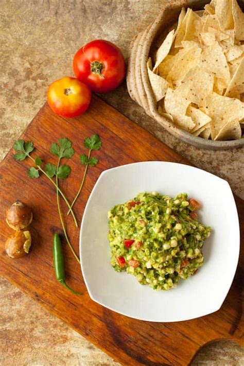 Grilled Corn Guacamole Recipe Pinch My Salt