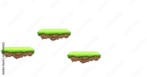 Animation Of Old Style Pixel Game Pixel Art Game Background Ground