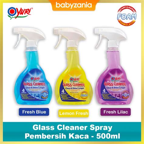 Jual Yuri Glass Cleaner Cairan Pembersih Kaca Botol Spray 500 Ml