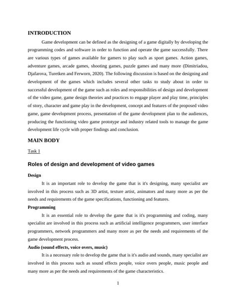 game design and development roles theories and process