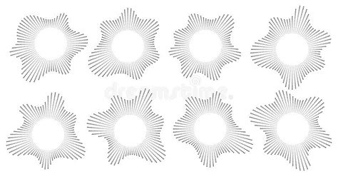 Sound Wave Circular Equalizer Icons Round Music Soundwave Shape