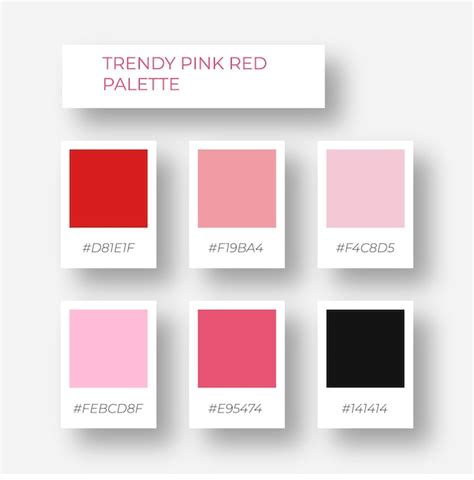 Premium Vector Color Element Trendy Pallete Of Color Love Color