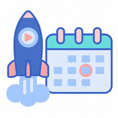Calendar Date Launch Release Icon