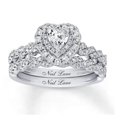 Heart Shaped Wedding Rings Bridal Set Gold Peachy Keen Online Diary