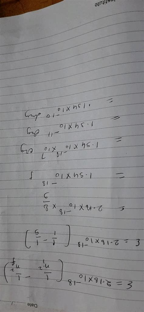 31 In A Bohrs Model Of Atom When An Electron Jumps From N 1 To N