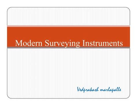 Electronic Distance Measurement Edm Pptx