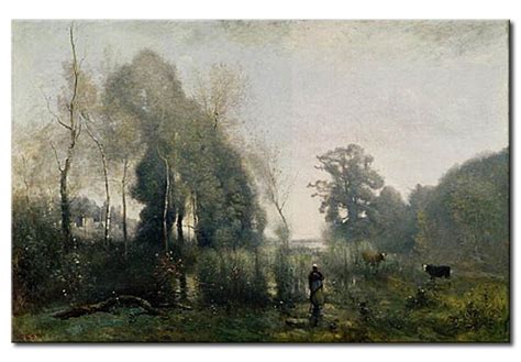 Reprodukcja Morning At Ville Davray Or The Cowherd Obraz Na ścianę