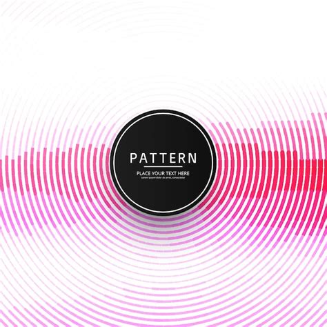 Free Vector Modern Pink Circular Line Pattern Background