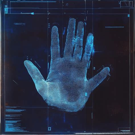 An Illustration Of The Palm Print Recognition Process From Initial Scan To Digital Matching