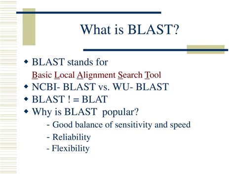 Basics Of BLAST Basic BLAST Search What Is BLAST Ppt Download