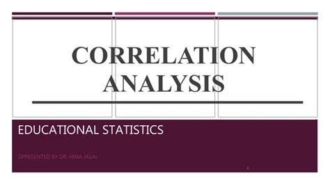 Correlation Pearson R In Educational Statistics Ppt