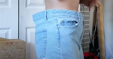 Testing Out A Quick Hack For Jeans That Are Too Big Upstyle