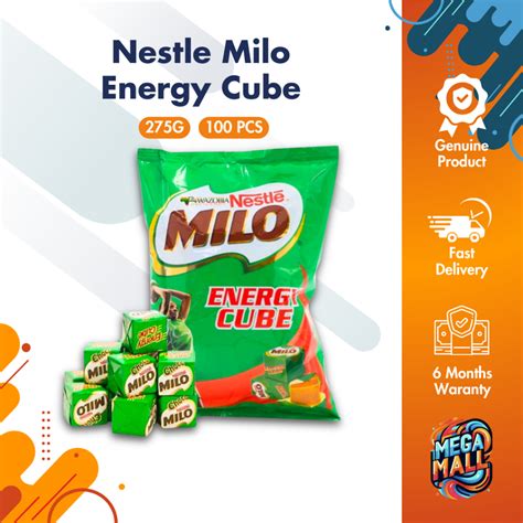 Nestle Milo Energy Cube 275g 100pcs Boost Stamina Vital Nutrients
