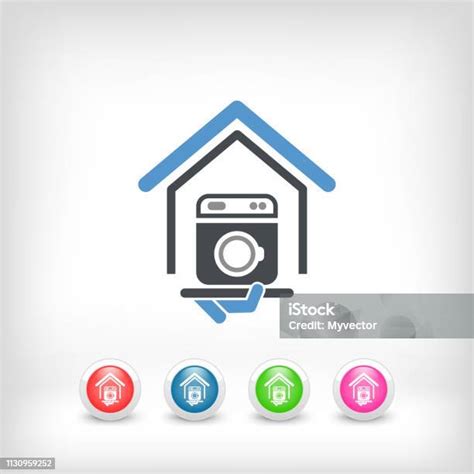 洗衣機 圖示向量圖形及更多乾淨圖片 乾淨 乾的 互聯網 Istock