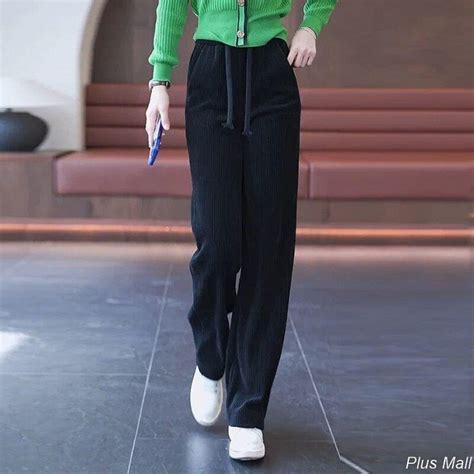 加絨褲子女 保暖長褲 發熱褲 新款高檔改良窄版燈芯絨褲子女洋氣闊腿褲女士直筒褲顯高顯瘦百搭 冬天長褲女 Yahoo拍賣
