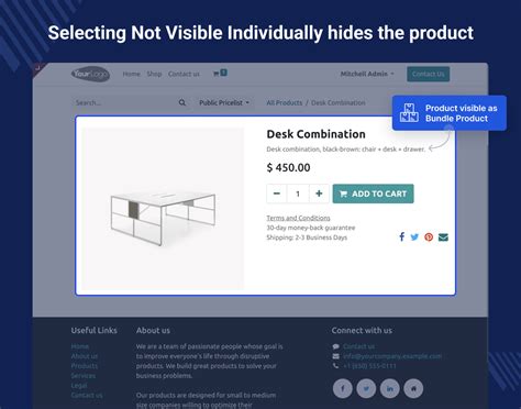Odoo Website Product Visibility WebKul