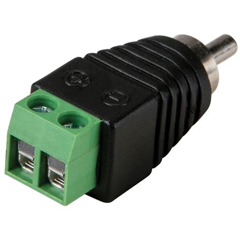 Rca Male To Screw Terminal Connector Audiostatus