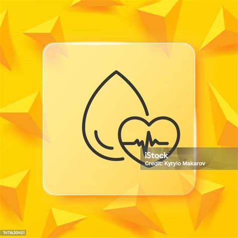 펄스 라인 아이콘을 확인합니다 생체 측정 심장 박동 물방울 심장학 치료 처방전 심전도 힐트케어 개념 유리 형태 스타일 비즈니스