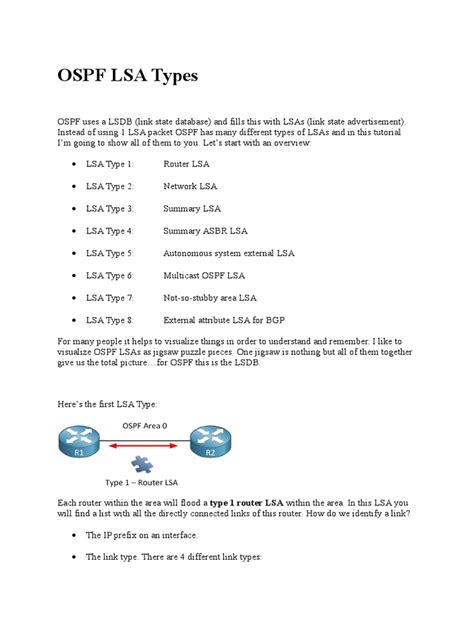 Ospf Lsa Types Pdf Computer Network Routing Ospf Lsa Types Pdf Computer Network Routing