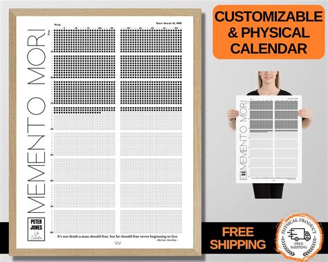 Memento Mori Calendar