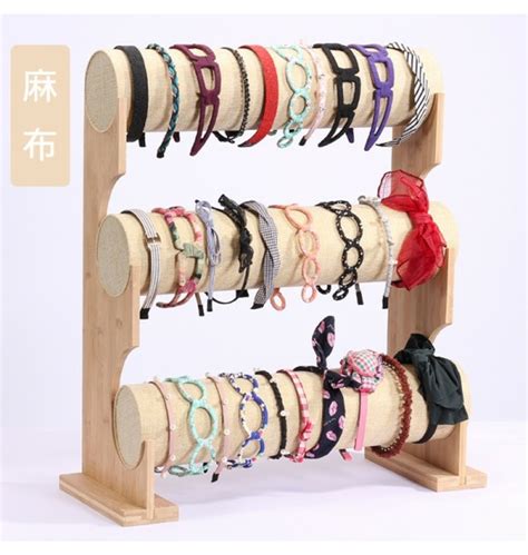 머리띠 정리대 헤어밴드 악세사리 진열대 보관대 보관 스탠드 대나무 나무 다층 머리띠 홀더 머리띠 디스플레이 유물 보석 디스플레이 스탠드 수직 보관 머리핀 모자를 쓰고 있죠