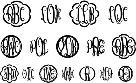 Intertwined Vine Monogram Font