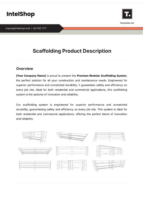 Free Product Description Templates To Edit Online