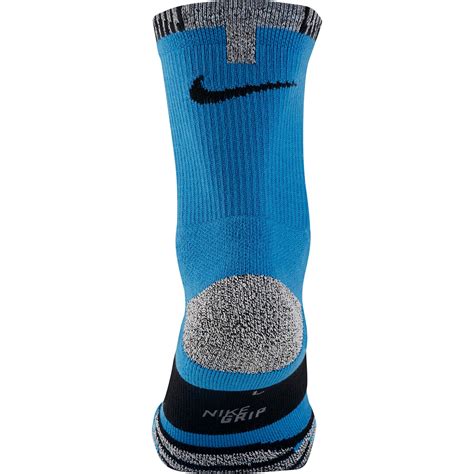 Nike Grip Elite Crew Tennis Socks 1 Pair Light Photo Blue