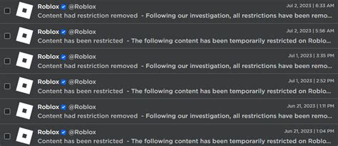Why Does My Content Keep Getting Restricted Platform Usage Support Developer Forum Roblox