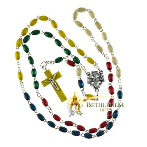 World Mission Rosary Five Different Colors Represent Five Continents