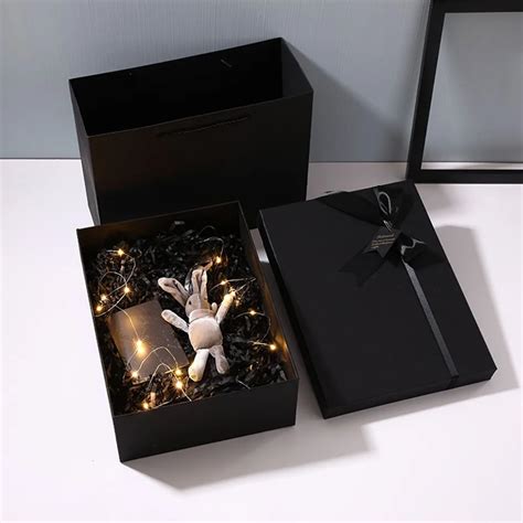 1 Pc 립스틱 선물 상자 절묘한 한국어 버전 생일 빈 상자 블랙 선물가방and포장용품 Aliexpress