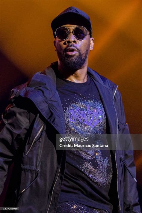 Rapper Rza Of Wu Tang Clan Performs Live On Stage At Espaco Unimed On