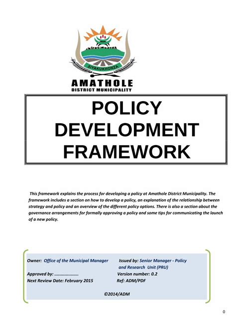 Pdf Policy Development Framework Amathole0 Policy Development Pdf Policy Development Framework Amathole0 Policy Development