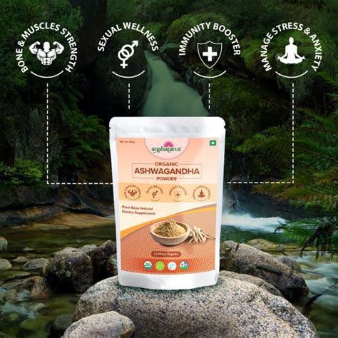 Anahatatva Certified Organic Ashwagandha Powder 150gm Plant Based