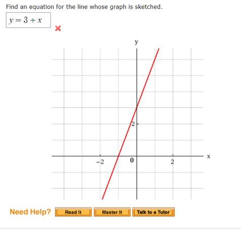 Solved Find An Equation For The Line Whose Graph Is Chegg