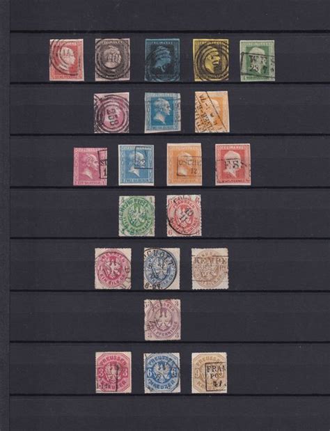 Preussi 1850 1867 Collection 21 Stamps All Different Catawiki