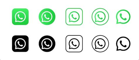 Ilustração Vetorial De Folha De ícones Do Whatsapp Vector De Logotipo Do Whatsapp Icon Clip Art