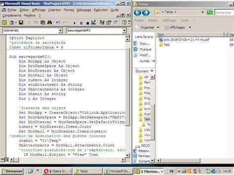 Extraction Des Pj Outlook Dans Vba Excel Vba Outlook