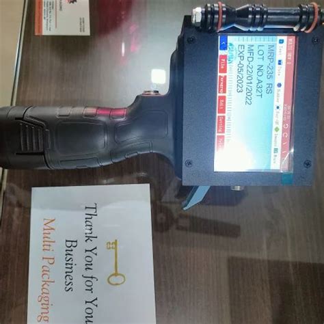 Handheld Inkjet Printer Date Batch Mfg Exp Barcode Mrp Coder Coding