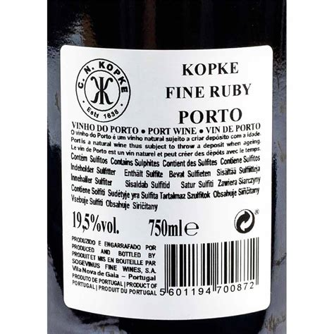 Kopke Fine Ruby 75cl. - La Cave Gillet