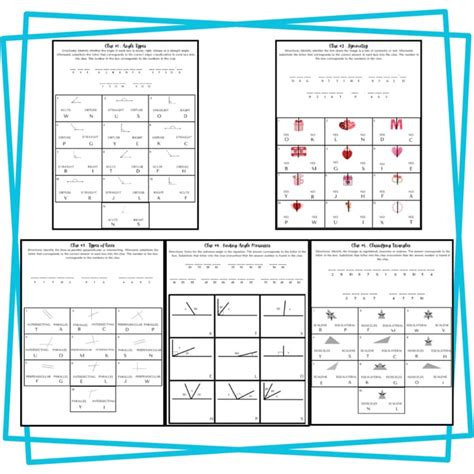 Valentines Day Math Mystery Geometry Angles Triangles Symmetry And More