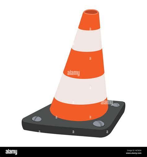 Road Traffic Orange Cartoon Cone Stock Vector Image And Art Alamy