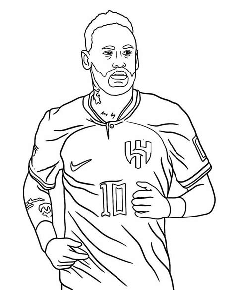Desenhos de Neymar é incrível para Colorir e Imprimir ColorirOnline