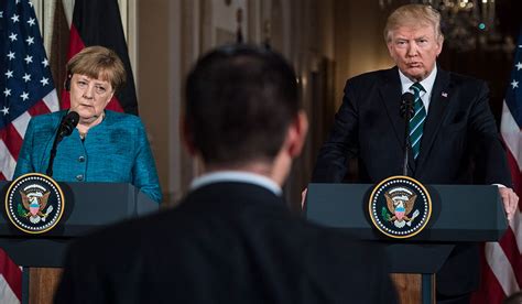 Donald Trump Refuses Oval Office Handshake With Angela Merkel Extraie
