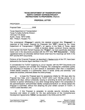 Fillable Online Ftp Txdot TEXAS DEPARTMENT OF TRANSPORTATION NORTH