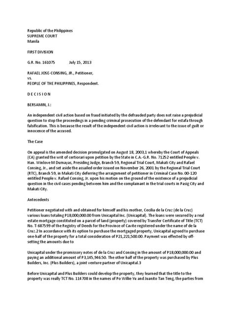 Pdf 13 Rafael Jose Consing Vs People Dokumentips