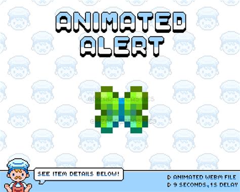 Cute Animated Stream Alert ~ Animated Twitch Alert Pixel Art Animated